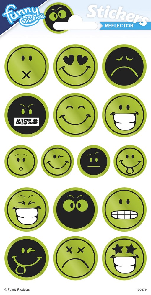 Reflector Stickers - Smiley - Globos Europe