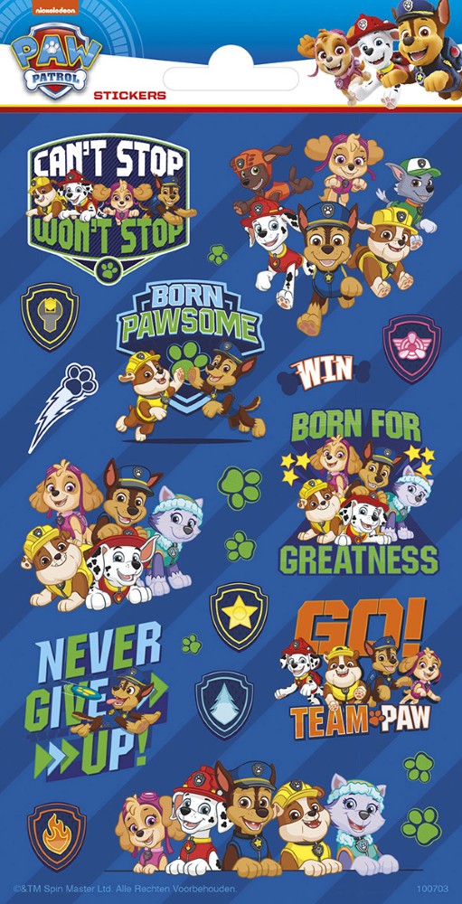 Stickers Paw Patrol (Most valuable pups) - Globos Europe