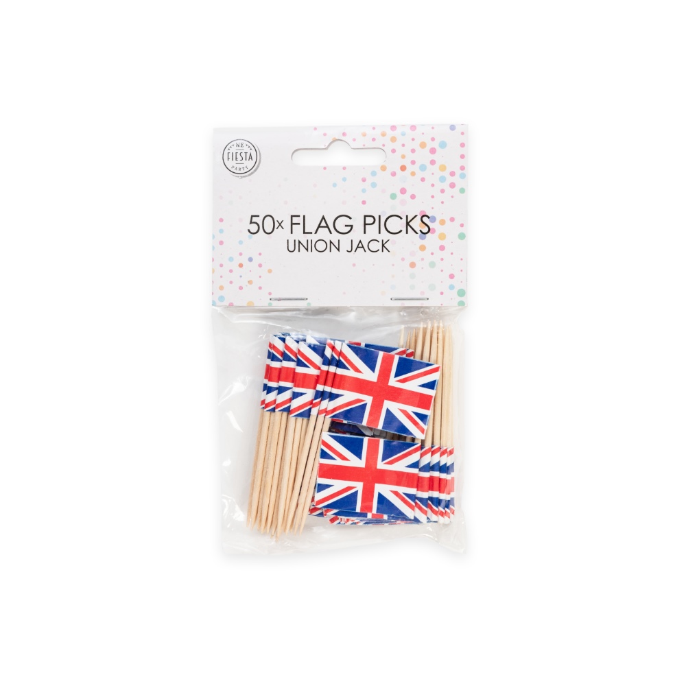 50 flag picks Union Jack - Globos Europe