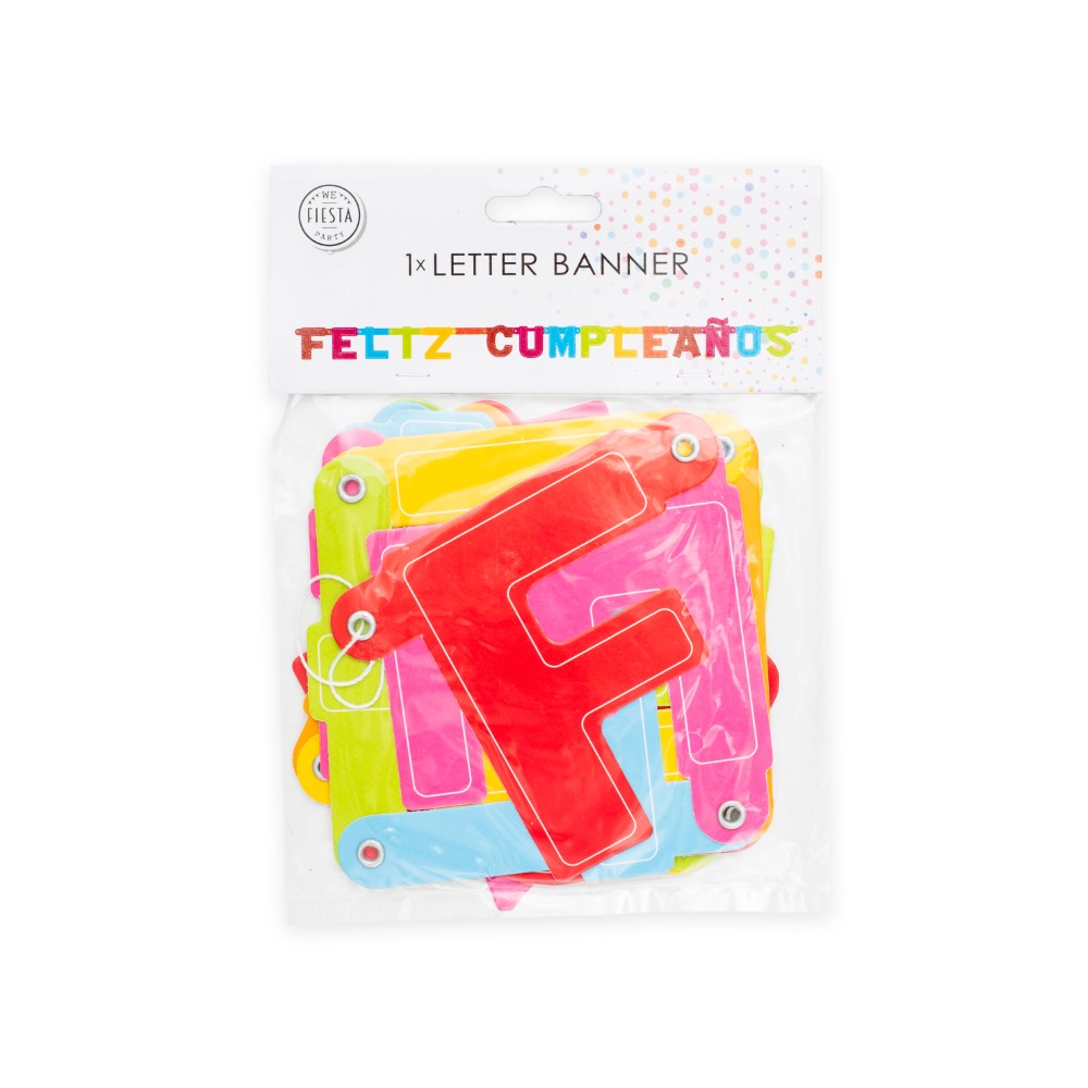 Letter Banner - Feliz Cumpleaños - Globos Europe