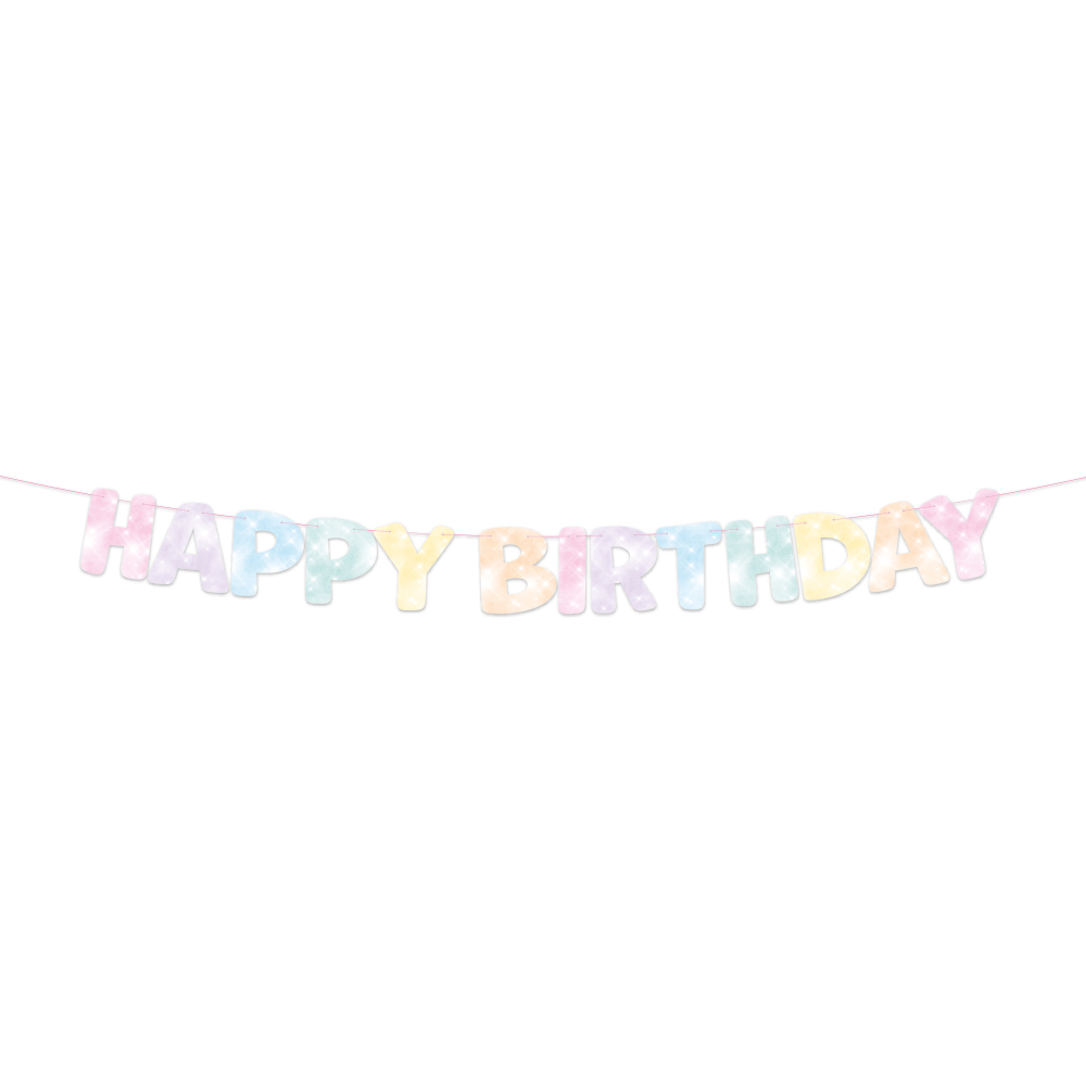 Letter Banner - Happy Birthday - Unicorn - Globos Europe