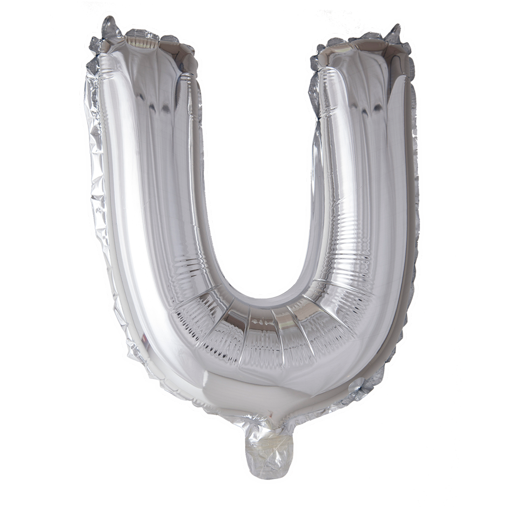 Ballon en aluminium 40'' U argent - Globos Europe