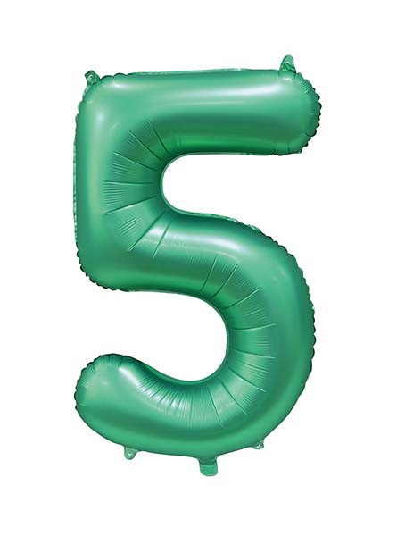 Ballon 34" n° 5 vert satin - Globos Europe